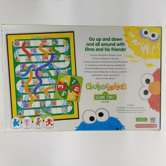 Hasbro | Toys | Hasbro Chutes And Ladders Board Game Sesame Street Ed ...